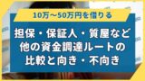 10万～50万円を厳しい審査なしで借りる！ブラックリストでもOKな消費者金融 - くらしのカードローン